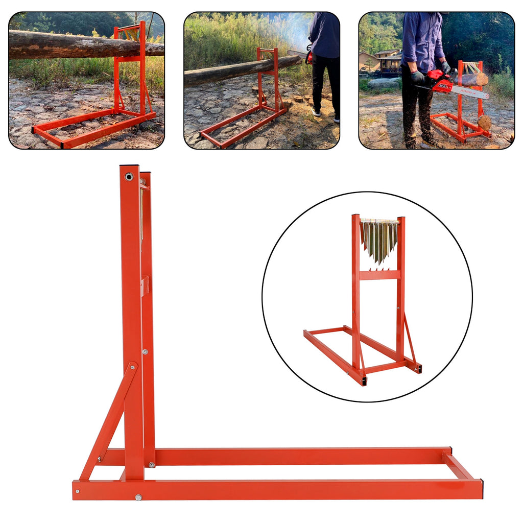 Log Stand Chainsaw Log Saw Bench Wood Folding Saw Horse Smart Holder H ...