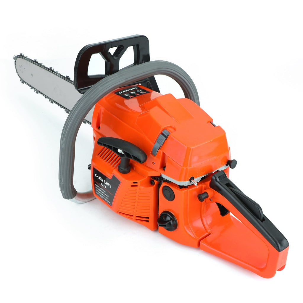 52cc Chainsaw 22inches Bar Powered Engine 2 Cycle Gasoline Chain Saw ...