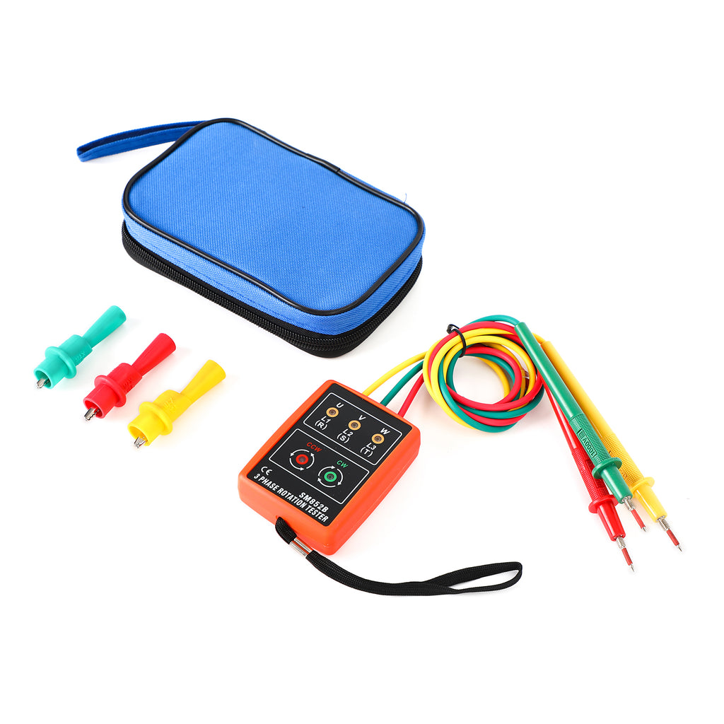 3 Phase Sequence Rotation Tester LED Indicator Detector Meter Checker ...