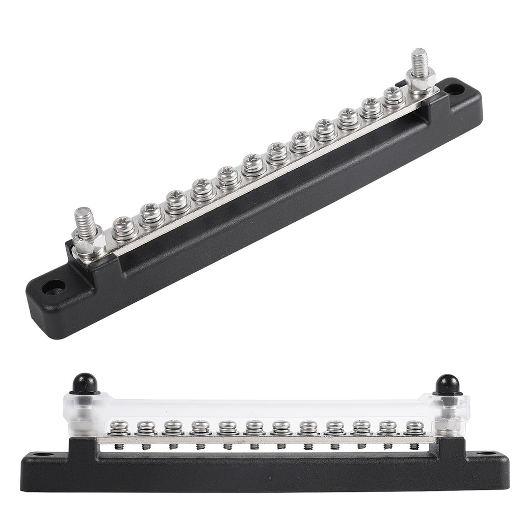12 Terminal Bus Bar 150A Wire Block Ground Distribution Car Truck RV B ...